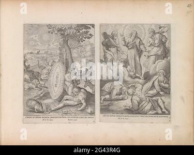 Painting of The Transfiguration Old Testament Figures of Moses and ...