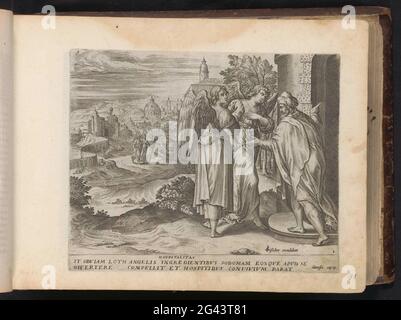 Lot and the two angels; Hospitalitas; History of Lot; Theatrum Biblicum ...