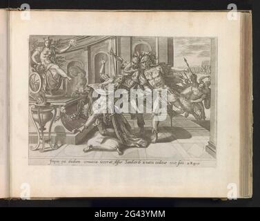 As King Sanherib of Assyria knelt in the temple of his god Nisroch, he ...