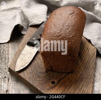 Traditional rectangular loaf of bread on white background Stock Photo ...