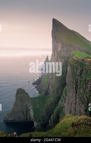 Cliffs at Mylingur on Streymoy Island, Faroe Islands Stock Photo - Alamy