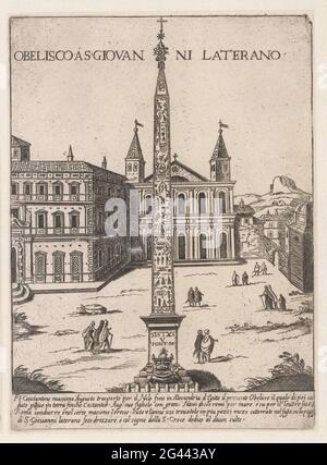 Lateran Obelisk behind the Sint-Jan van Lateranen in Rome, Giovanni ...