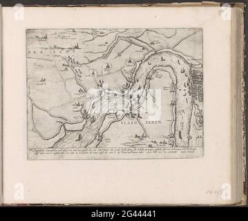 Map of the fortifications along the Scheldt, 1584, 1584 - 1586 print ...