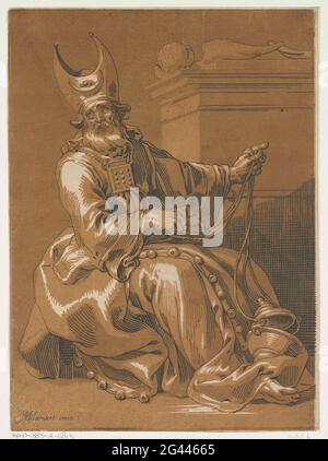 Aaron sitting at the ark of the covenant Stock Photo - Alamy