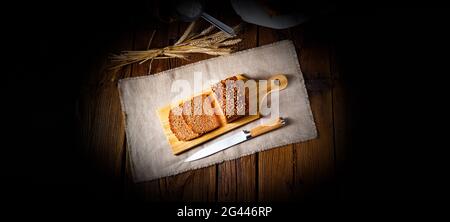 Moist wholemeal bread, crushed or ground whole grain Stock Photo - Alamy