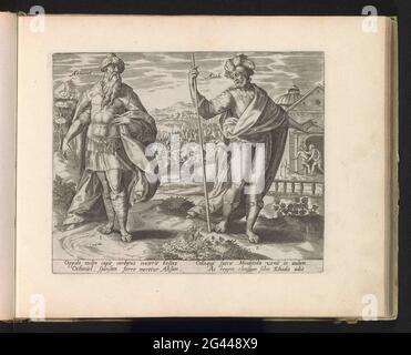 Otniel and Ehud; The twelve judges of Israel; Theatrum Biblicum Hoc Est ...