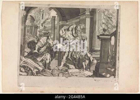 Aeneas and his family flee from Troy Aeneas walking with his father ...