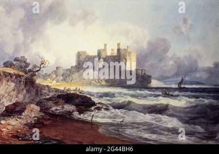 Joseph Mallord William Turner - conway castle 18 Stock Photo - Alamy