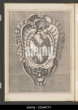 Ex libris of Sir William Stirling Maxwell, Ex libris of book collector ...