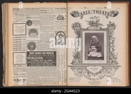 Portret van Sophie Hamet Als La Frochart in both orphans; Sophie Hamet ...