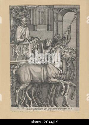 Marcus Aurelius on his blessing cart, Nicolas Beatrizet, After ...
