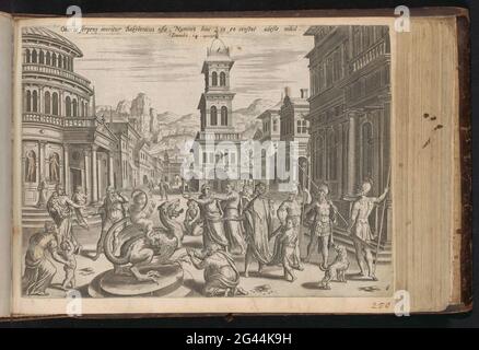 Daniel stands with king Cyrus the dragon of Babylon, who is worshiped ...