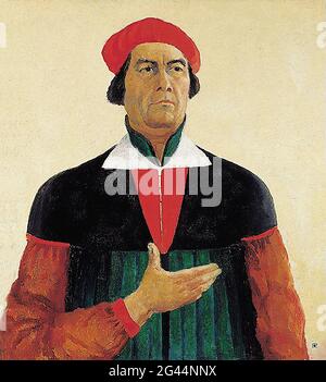 Self-portrait (Malevich, 1933 Stock Photo - Alamy