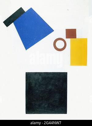 Kazimir Malevich - Suprematism Two Dimensional Self Portrait 1915 Stock ...