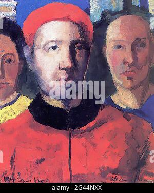 Triple portrait 1933 by Kazimir Malevich Stock Photo - Alamy