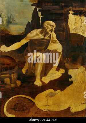 SAINT JEROME. LEONARDO DA VINCI Stock Photo - Alamy