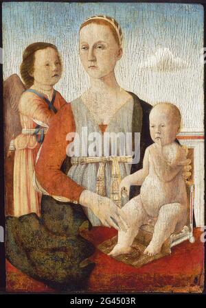 Luca Signorelli - Virgin and Child with an Angel Stock Photo - Alamy