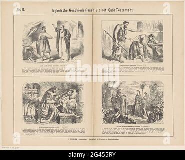 King David mourning the death of his son Absalom. Old Testament ...