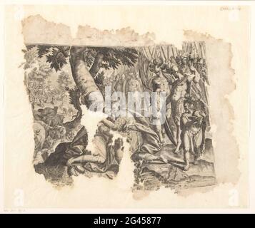 Reconciliation from Jakob and Esau. The Esau and Jacob brothers embrace ...