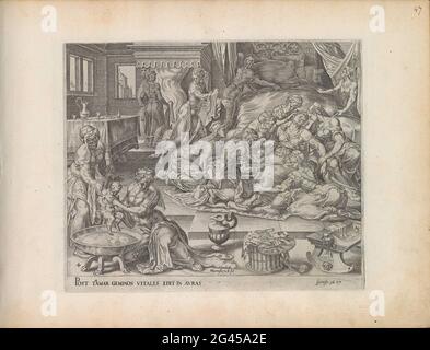 Birth of Peres and Zerach; History of Judah and Tamar. Tamar is on the ...