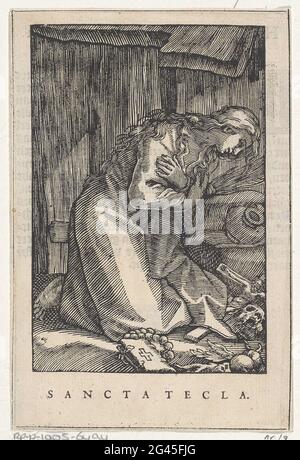 Saint Thecla is an early Christian martyr who is often depicted in ...