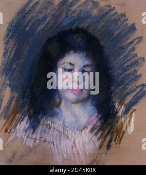 Mary Cassatt (1843-1826) - Sketch Mother Looking down Thomas 1915 Stock ...