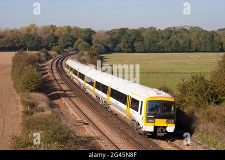 South Eastern trains class 465 train at London Bridge station with ...