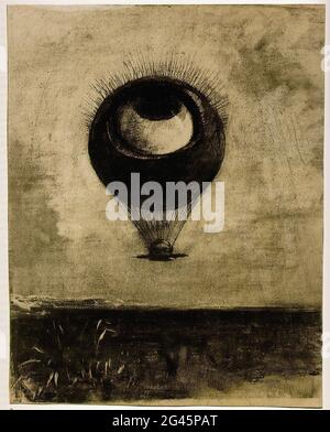 Eye Balloon 1898 by Odilon Redon Stock Photo - Alamy