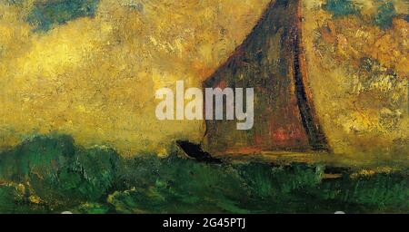 The Mysterious Boat by Odilon Redon Stock Photo - Alamy