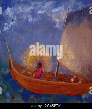 The Mysterious Boat by Odilon Redon Stock Photo - Alamy