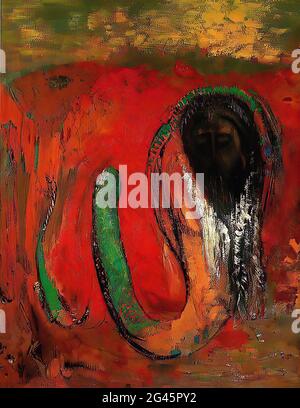 Onnes (Christ and the Serpent) 1907 by Odilon Redon Stock Photo - Alamy