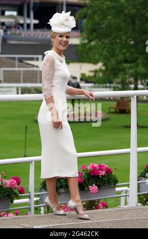 Charlotte Hawkins ahead of day five of Royal Ascot at Ascot Racecourse ...