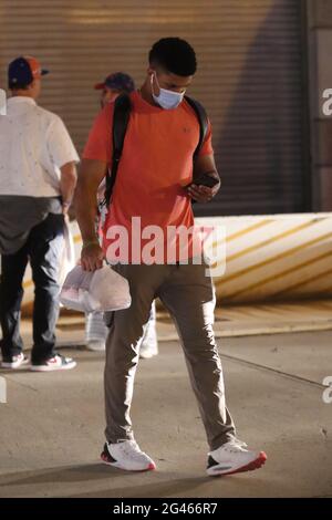 Washington Nationals' Juan Soto after hitting a home run against the ...