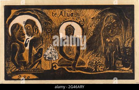 Paul Gauguin. Te atua (The God), from the Suite of Late Wood-Block ...