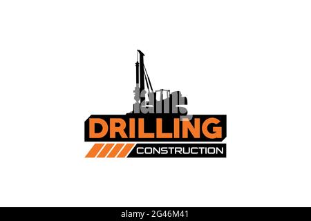 Contractor, trench digger and drilling rig logo design inspiration ...