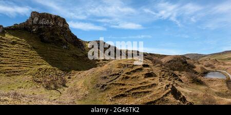 Castle Ewan and the Fairy Glen near Uig, Isle of Skye Stock Photo - Alamy