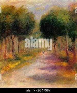 Pierre-Auguste Renoir - Landscape with Trees 1 C 1886 Stock Photo - Alamy