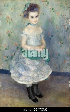 Portrait of Jeanne Durand-Ruel, painting in oil on canvas by Pierre ...