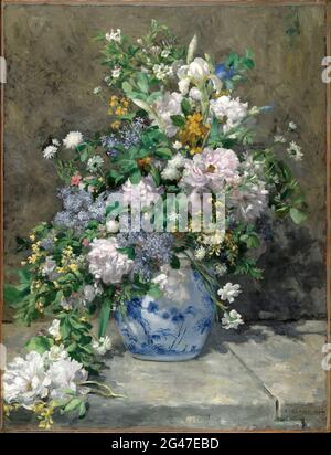 Spring Bouquet by Pierre Auguste Renoir, 1866, oil on canvas Fogg Art ...