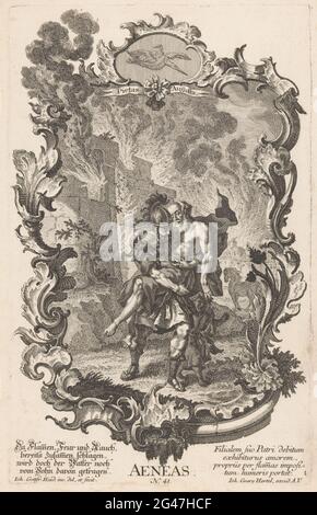 . Aeneas escapes overnight from the burning troy and wears his father ...