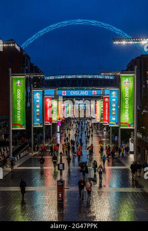 Scotland fans leave the stadium after the FIFA World Cup Group C match ...