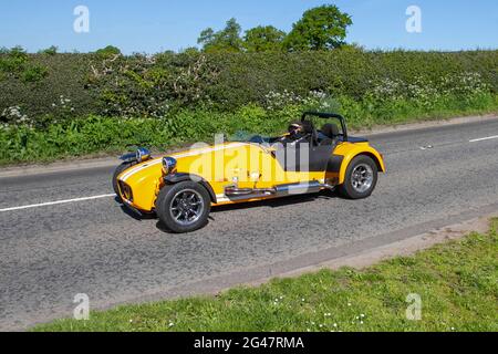 Lotus Caterham 7 car, side view isolated on white background Stock ...