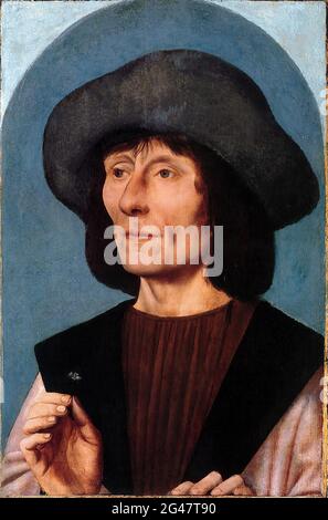 Quentin Massys. Portrait of a Man with a Pink. 1504–1514. Netherlands ...