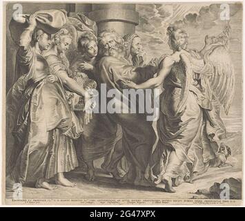 Lot leaves Sodom. Lot leaves the city of Sodom with his family, the ...