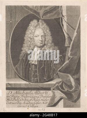 Portrait of Michael Alberti, Portrait of Michael Alberti in an oval ...