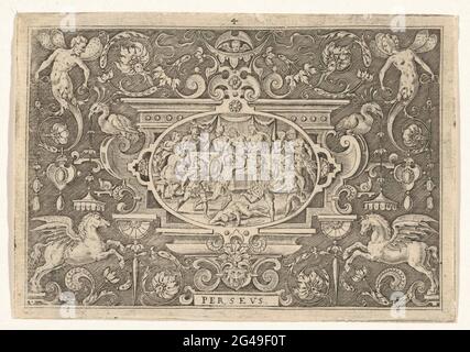 Phineus disturbs the wedding of Perseus and Andromeda, Antonio Tempesta ...