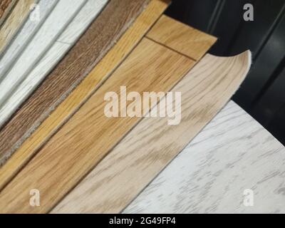 Linoleum. Samples of linoleum close up. Floor coverings Stock Photo - Alamy