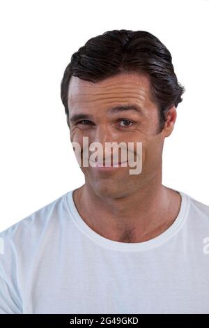 Wrinkled Male Forehead Close Up. Mature Man's Forehead and Wrinkles ...