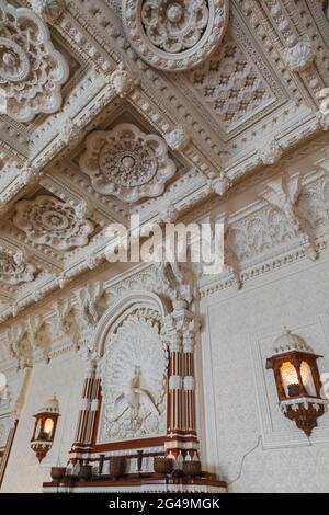Inside interior ceiling of the Royal Albert Hall. Large fibreglass ...