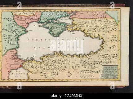 Map of the countries around the Black Sea, Anonymous, 1735 Map of ...